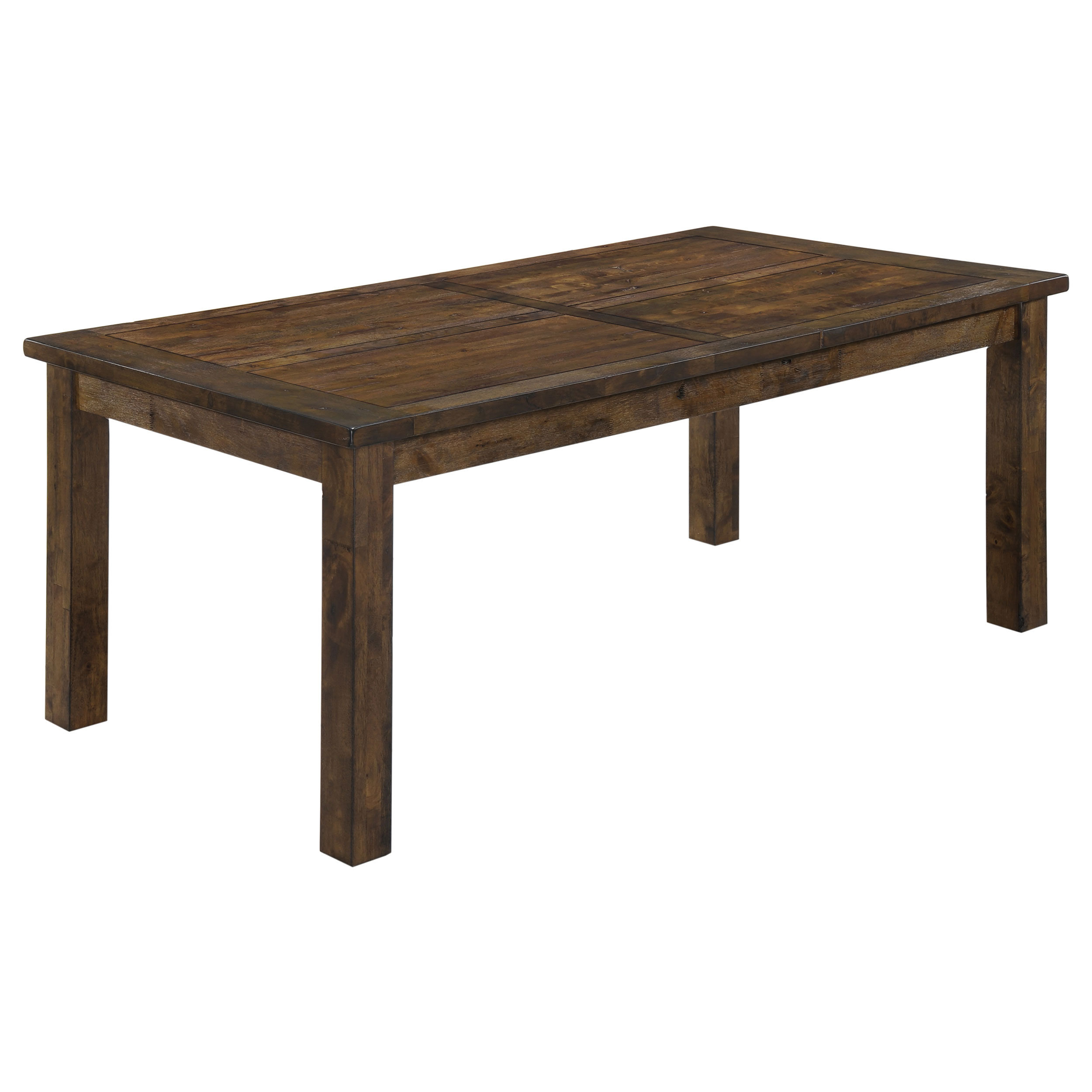 Millwood Pines Coleman Rectangular 79-Inch Dining Table Rustic Golden ...