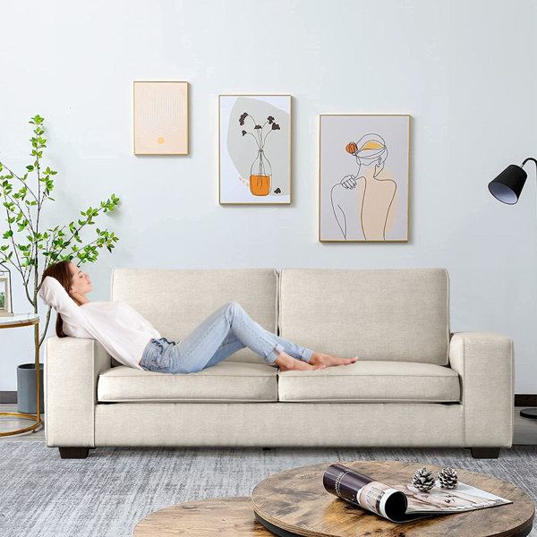 Latitude Run® 88.58" Modern Modular Sofa with Reversible Cushions ...