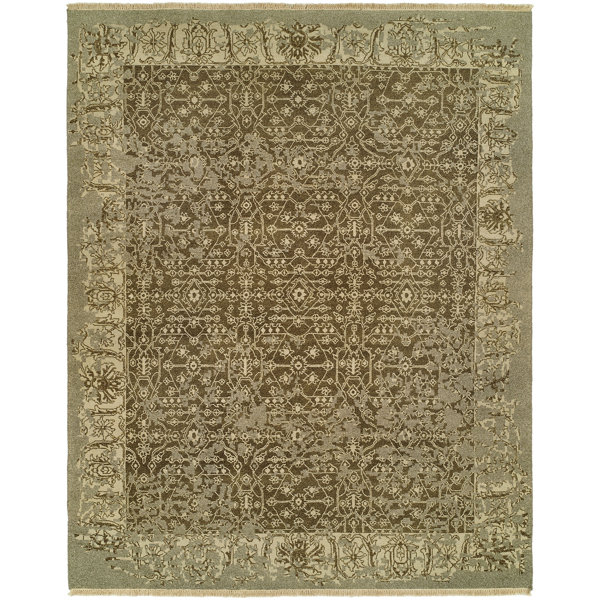 Madison Couture Rugs Wool Oriental Area Rug in Brown | Perigold