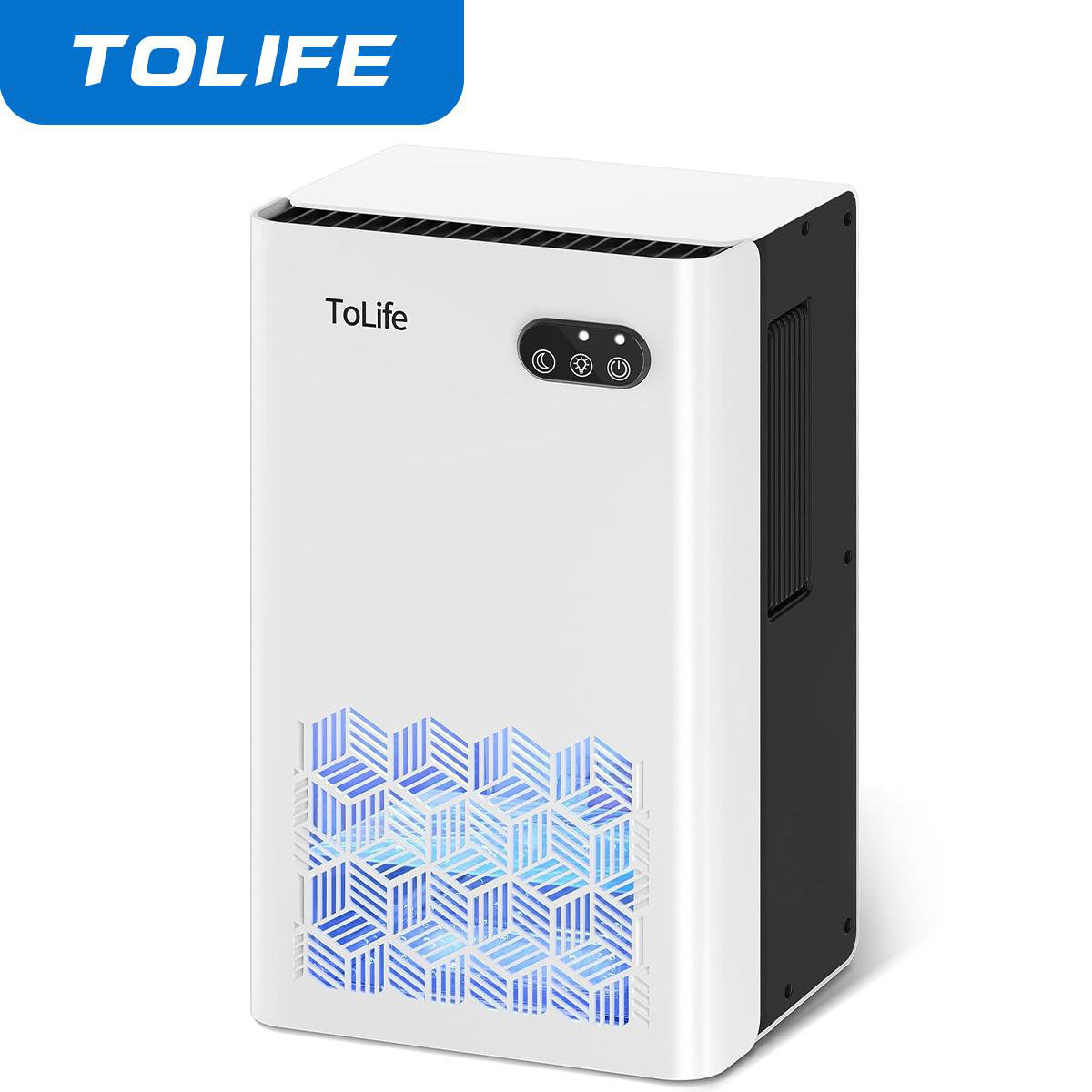 Tolife Dehumidifier, Tolife Dehumidifiers For Room, 95 OZ Water Tank ...