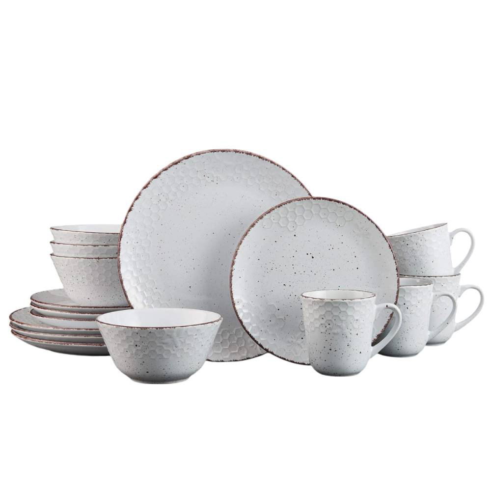 Gracie Oaks Modern Honeycomb Accents Dinnerware Set | Wayfair