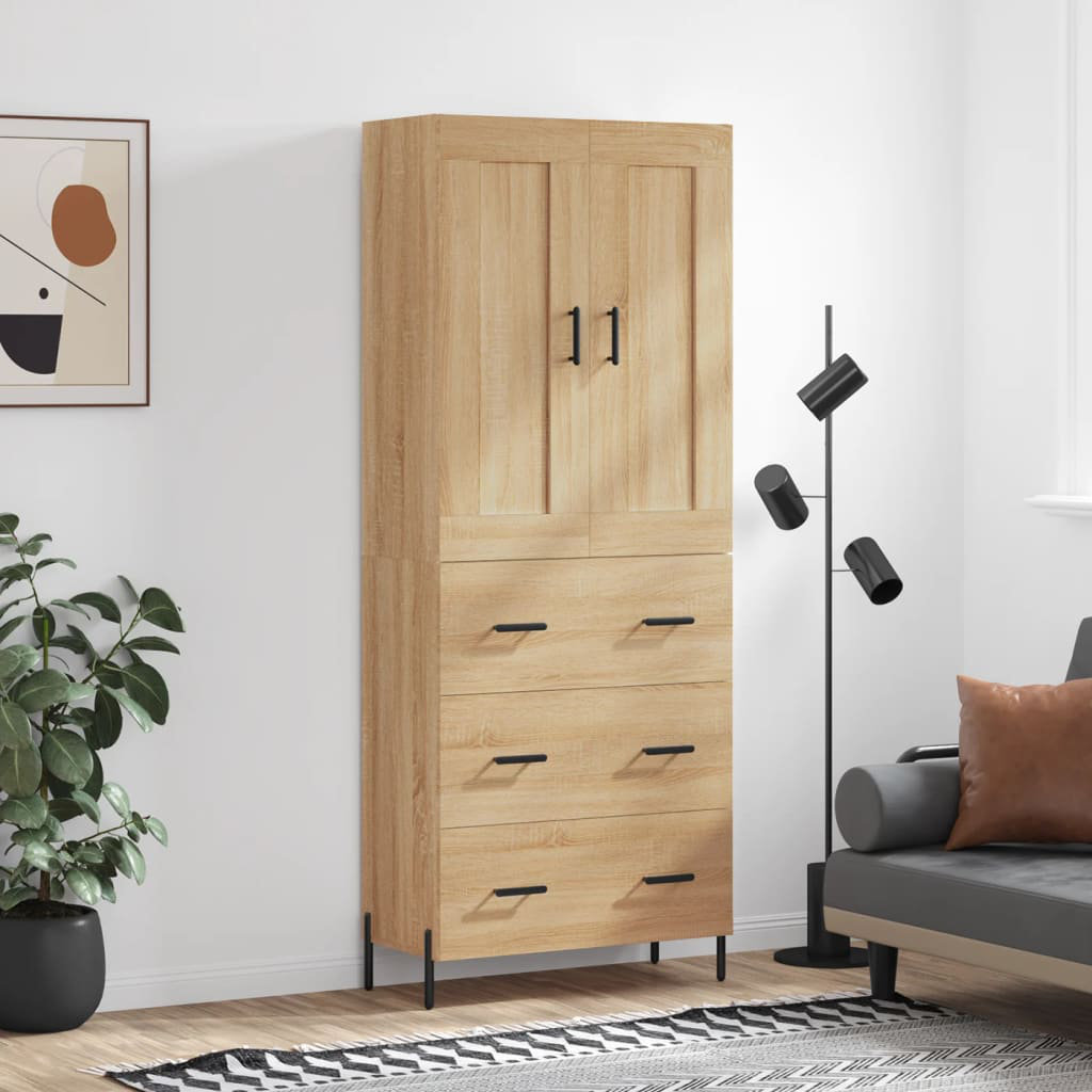 Dongguan Xiyite Trading Co., Ltd. Highboard Sonoma oak 69.5 x 34 x ...