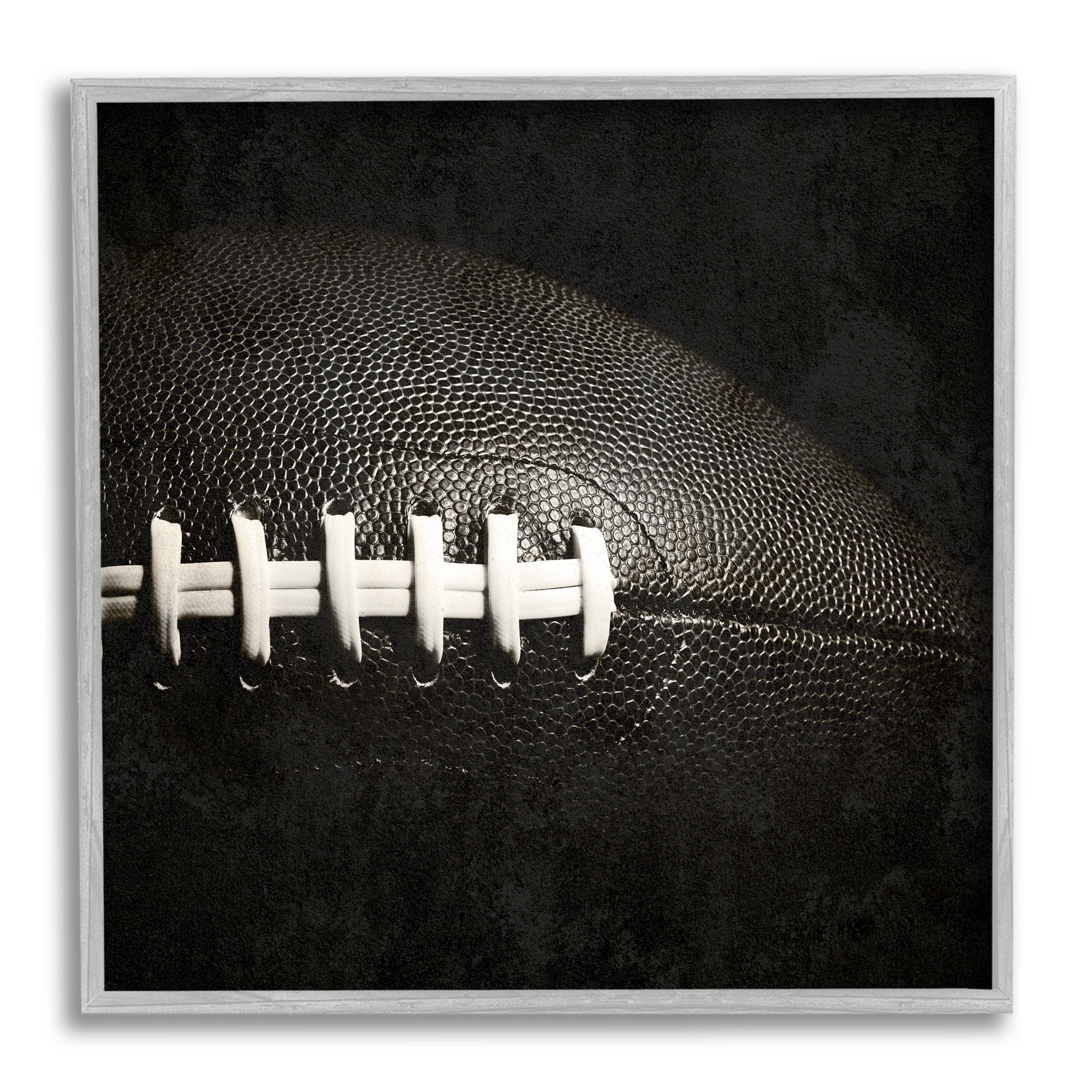 Stupell Industries ba-900-Framed Football Close up Photography by Kim ...