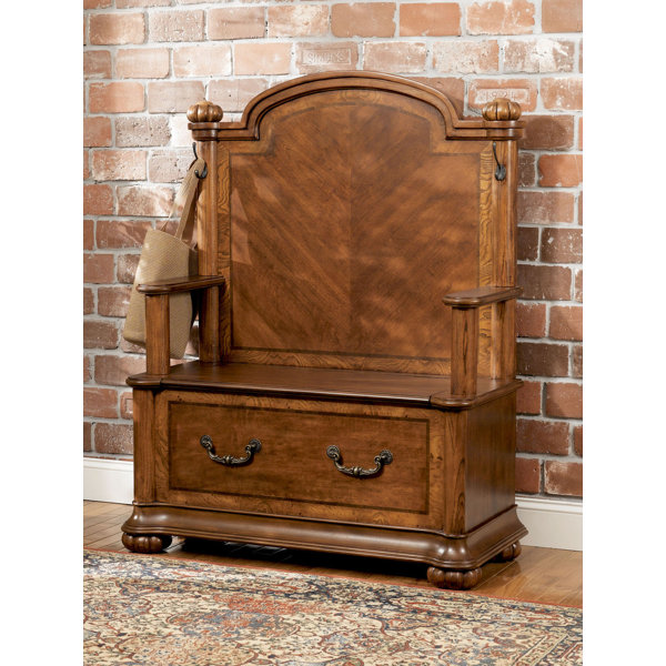 Powell Wilmington Cherry Storage Bench | Wayfair