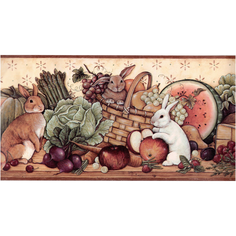 August Grove® Avemaria Rustic Farmhouse Kitchen Harvest Border | Wayfair