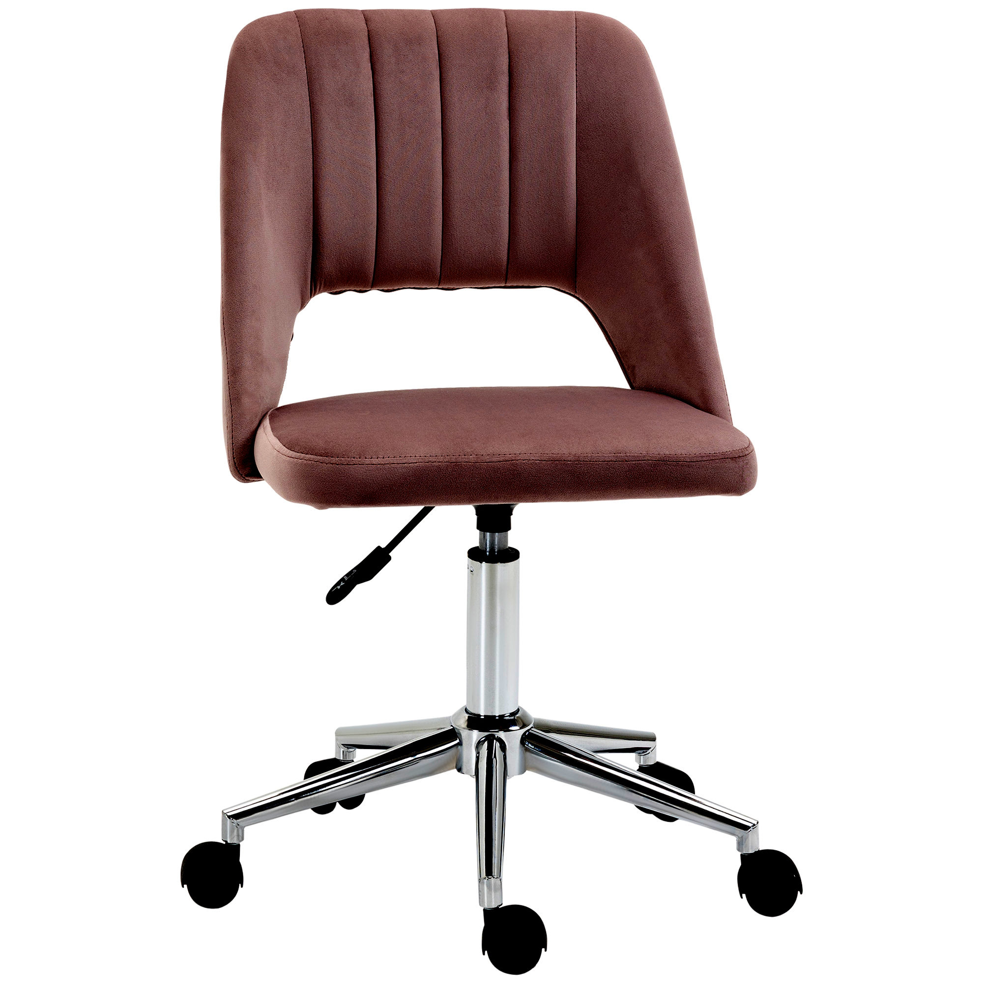 George Oliver Vinsetto Modern Mid Back Office Chair With Velvet Fabric ...
