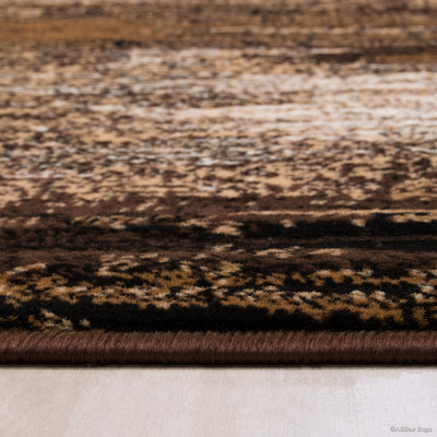 17 Stories Misouk Machine Woven Performance Chocolate Rug & Reviews ...