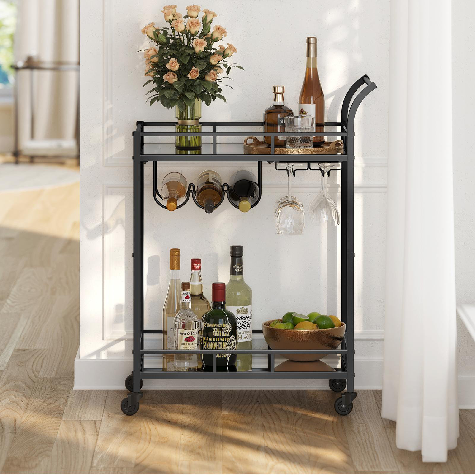 Mercer41 2-Tier Bar Cart & Reviews | Wayfair