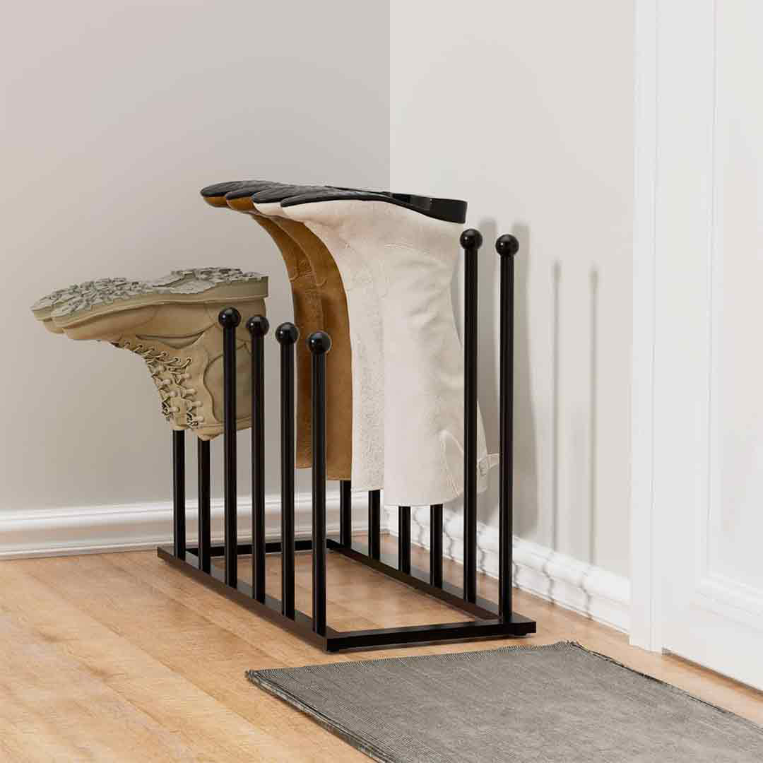 Latitude Run® Free Standing Shoe Racks - Metal Boot Rack For Dorm Room ...