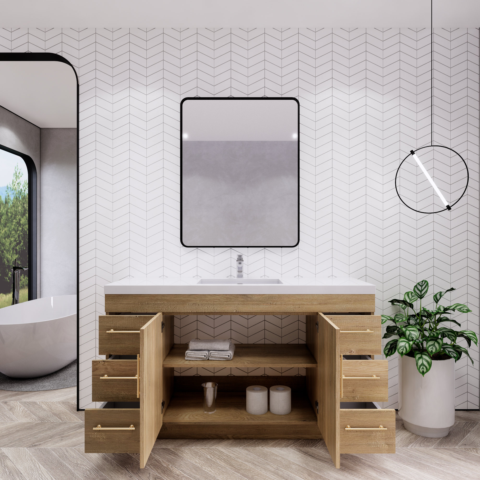 Willa Arlo™ Interiors Verda Bathroom Vanity & Reviews | Wayfair