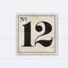 Williston Forge 'Vintage Number 12 Sign' Textual Art on Canvas | Wayfair