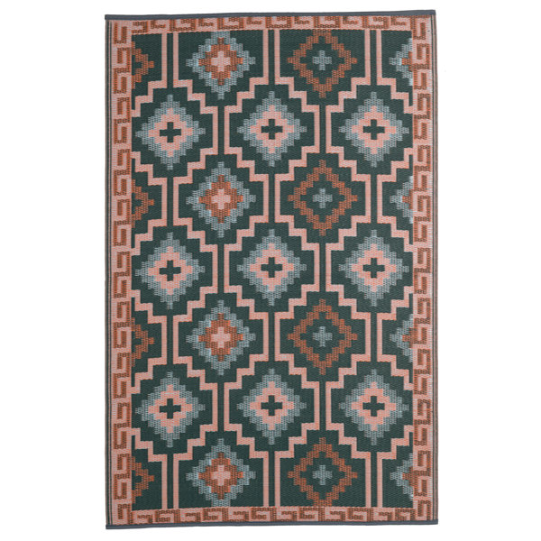 Union Rustic Outdoor Rug Plastic Straw Rug Waterproof Patio Latessia ...