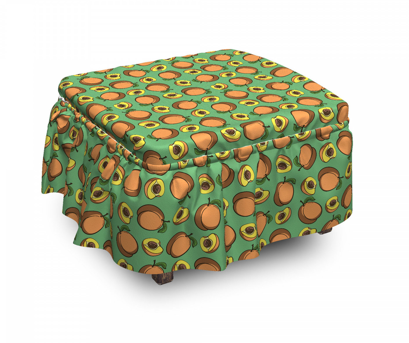 East Urban Home Half Slices Seeds Fruits Ottoman Slipcover - Wayfair Canada