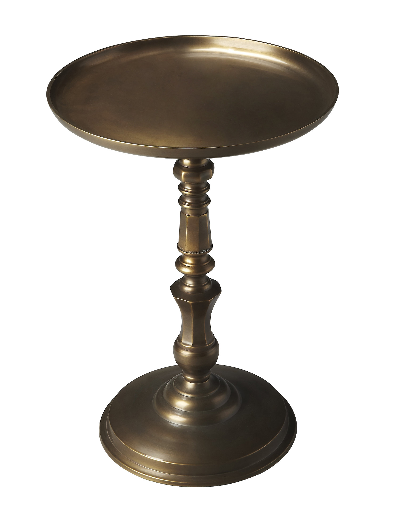 Butler Orleans Round Metal 16"W Side Table & Reviews | Perigold