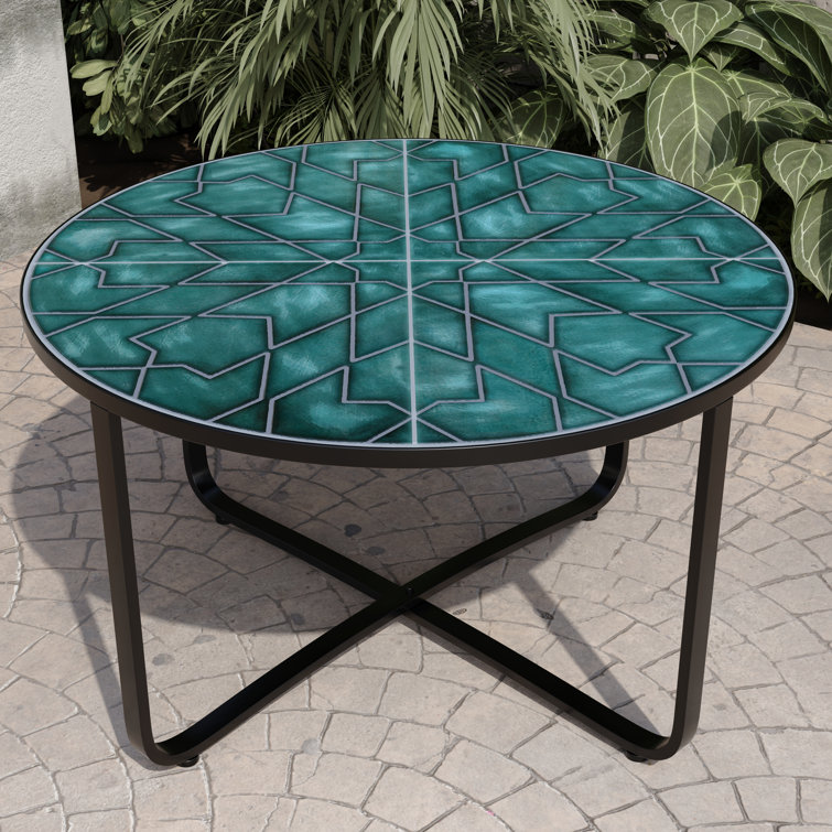 Lark Manor Anteus Mosaic Coffee Table & Reviews | Wayfair