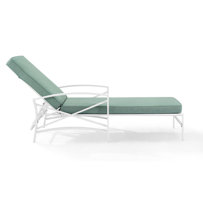 Ivy Bronx Tarpley Outdoor Metal Chaise Lounge & Reviews | Wayfair