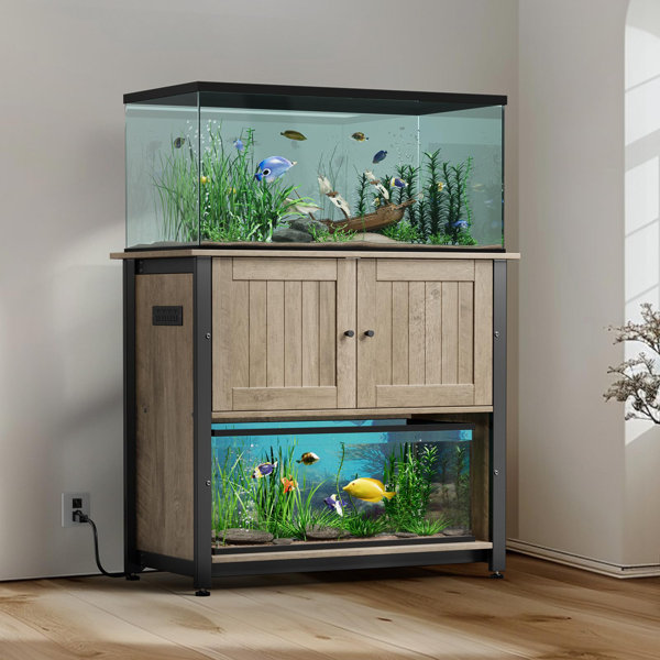 Tucker Murphy Pet™ 40-50 Gallon Fish Tank Stand With Power Outlets ...