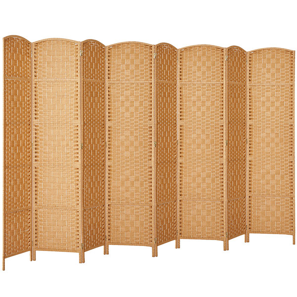 Winston Porter Guriy 8 Panels 128" W 72" H Dual-hinges Home Office Room ...