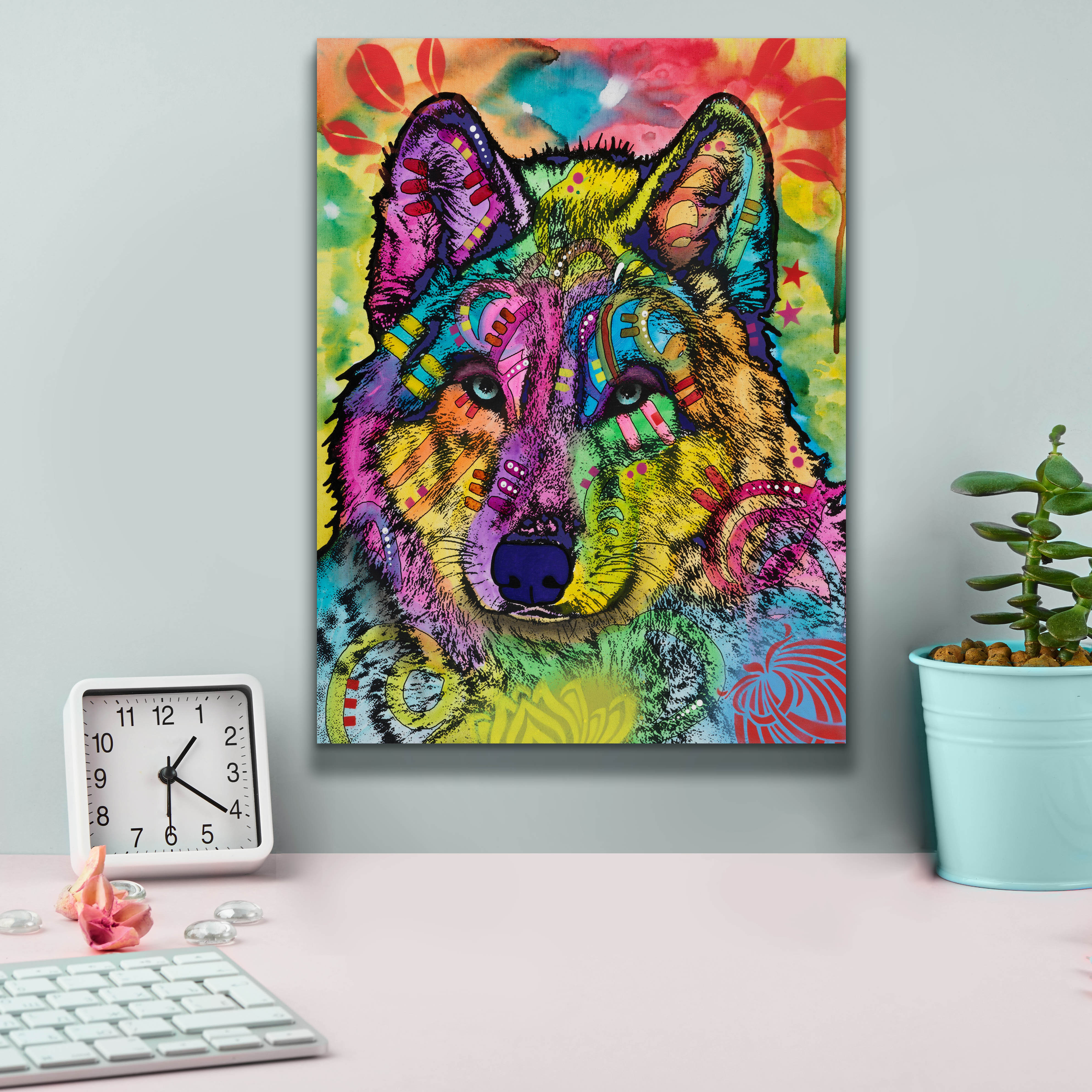 Millwood Pines 'The Stare Of The Wolf' by Dean Russo Canvas Wal Art ...