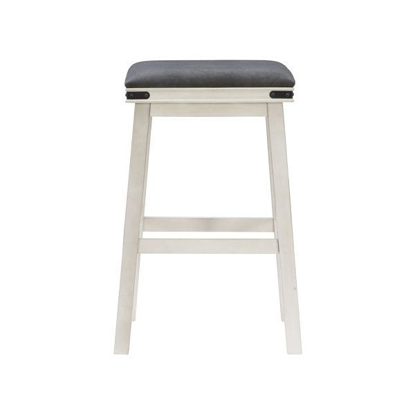 Sand & Stable Raymond Upholstered Counter Stool with Solid Wood Frame ...