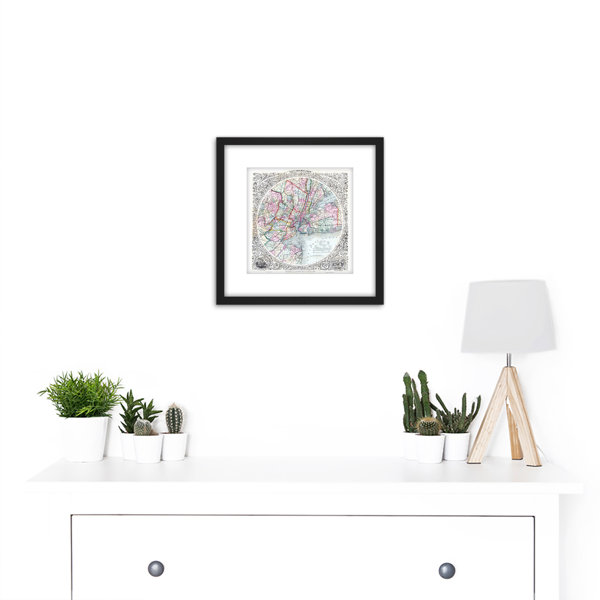 Breakwater Bay Map 1879 Colton Thirty Three Miles Around New York City ...