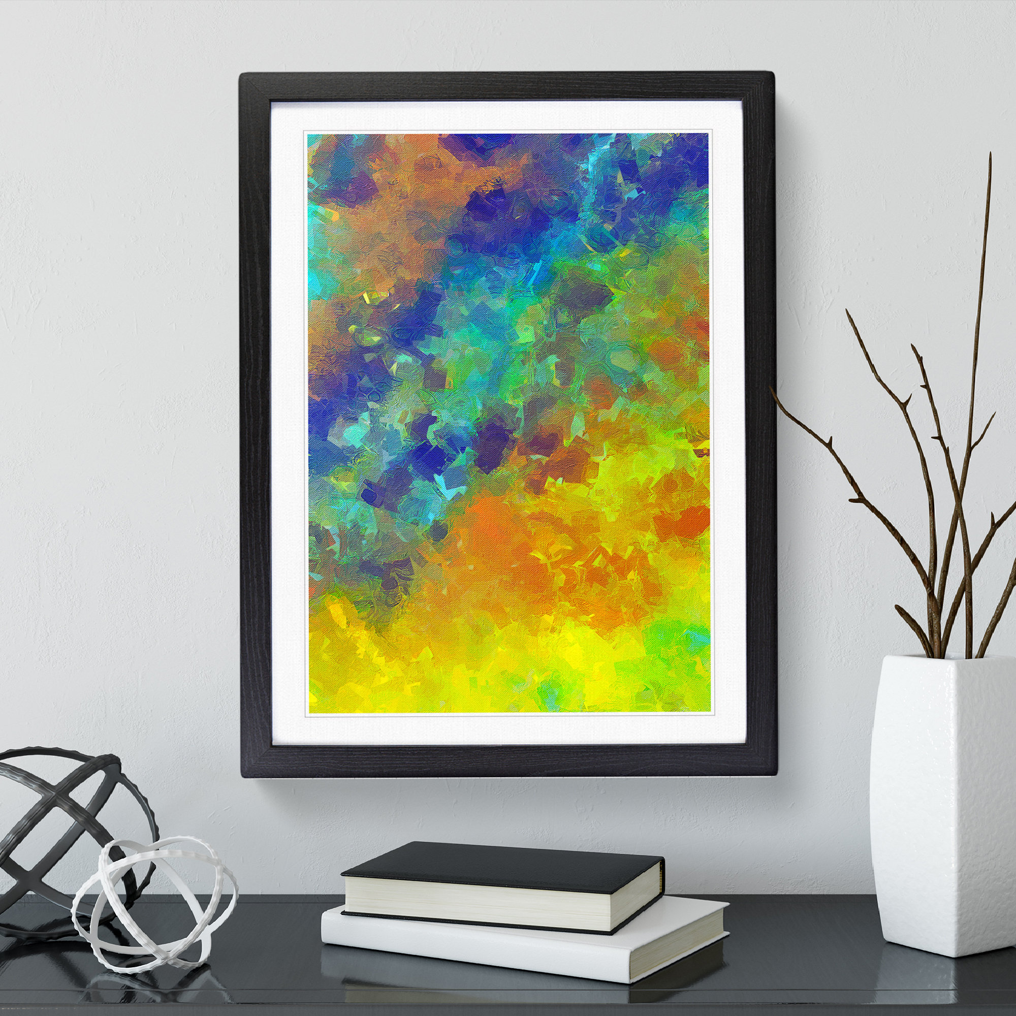 Metro Lane Many Rivers Abstract - Picture Frame Painting | Wayfair.co.uk