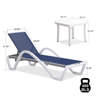 Ebern Designs Alius Patio Outdoor Chaise Lounge Set With S-Shaped ...