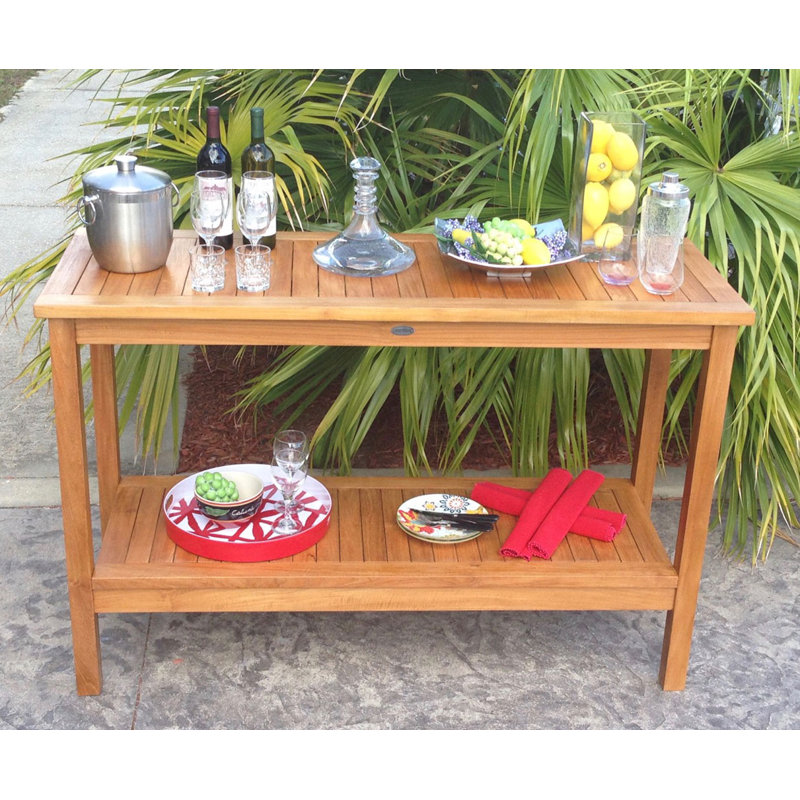 Bay Isle Home Everleigh Teak Outdoor Buffet & Console Table & Reviews ...