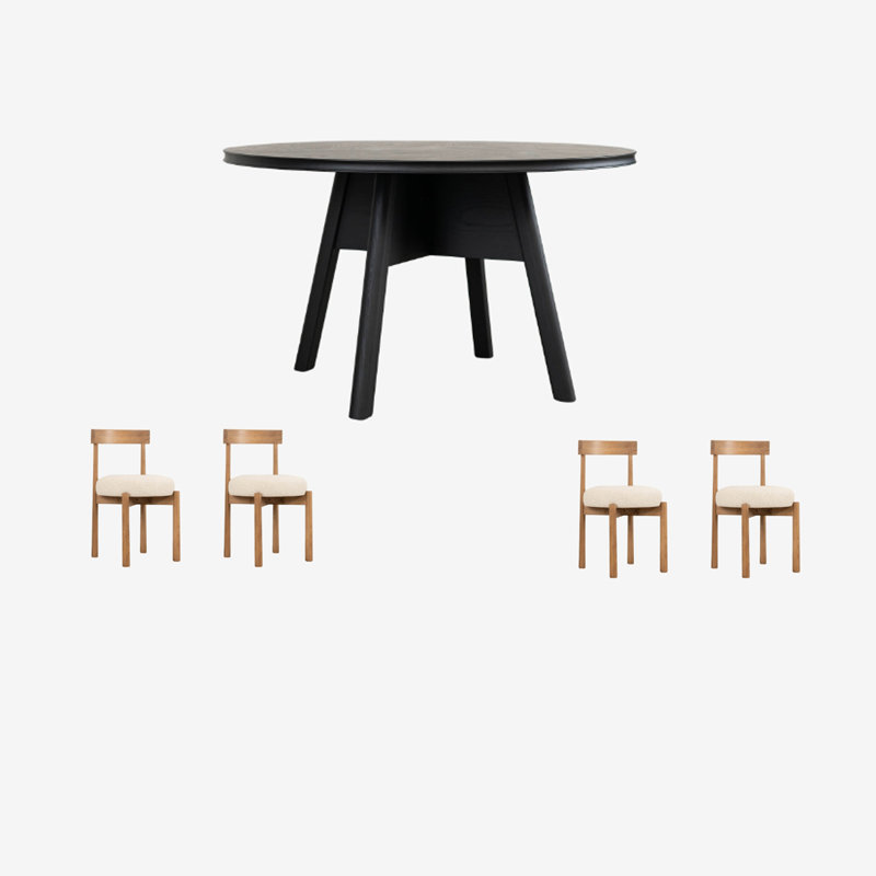 HomeLuxea wood dining table and chair combination | Wayfair