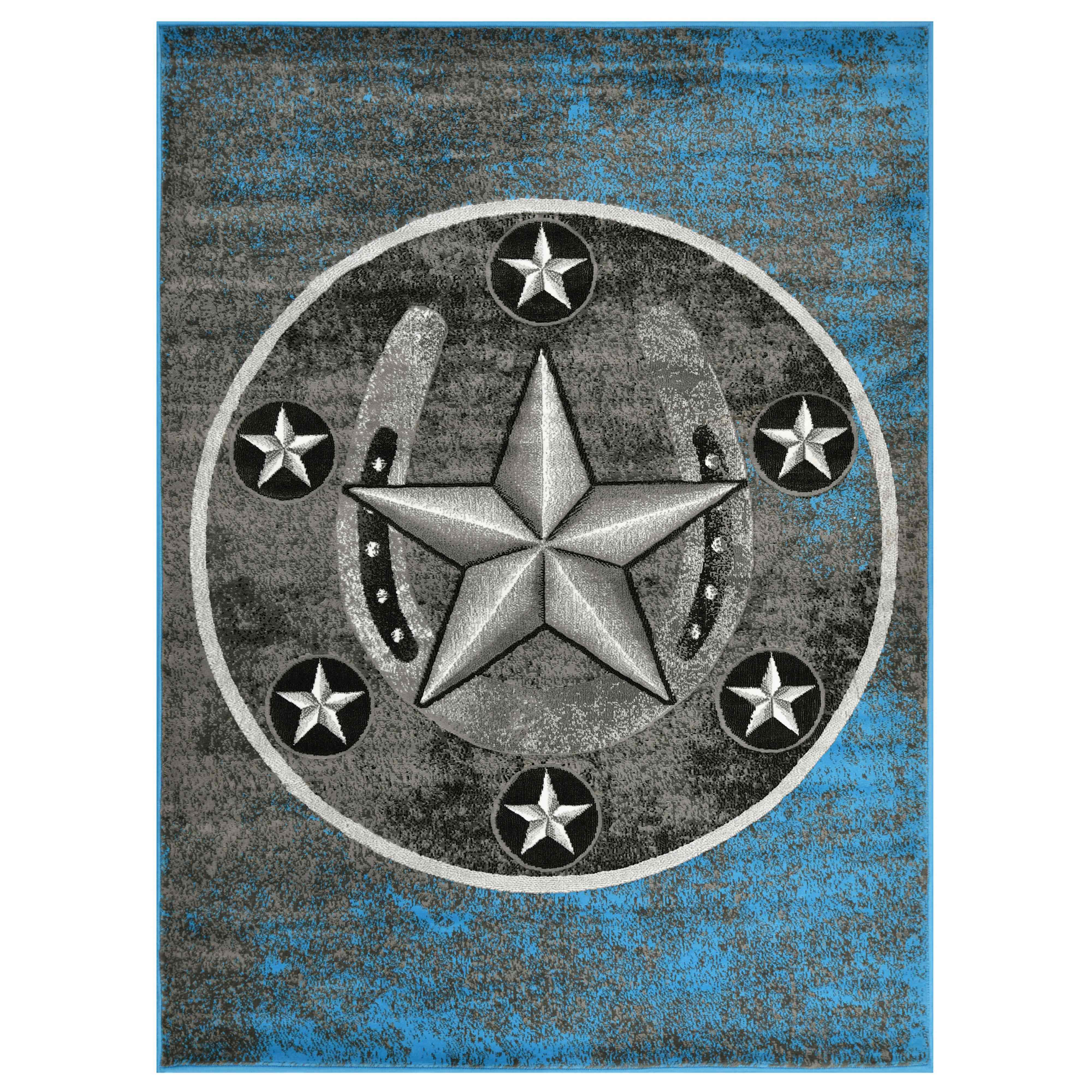 Orren Ellis HR Texas Star Turquoise Blue Grey And Multi | Wayfair