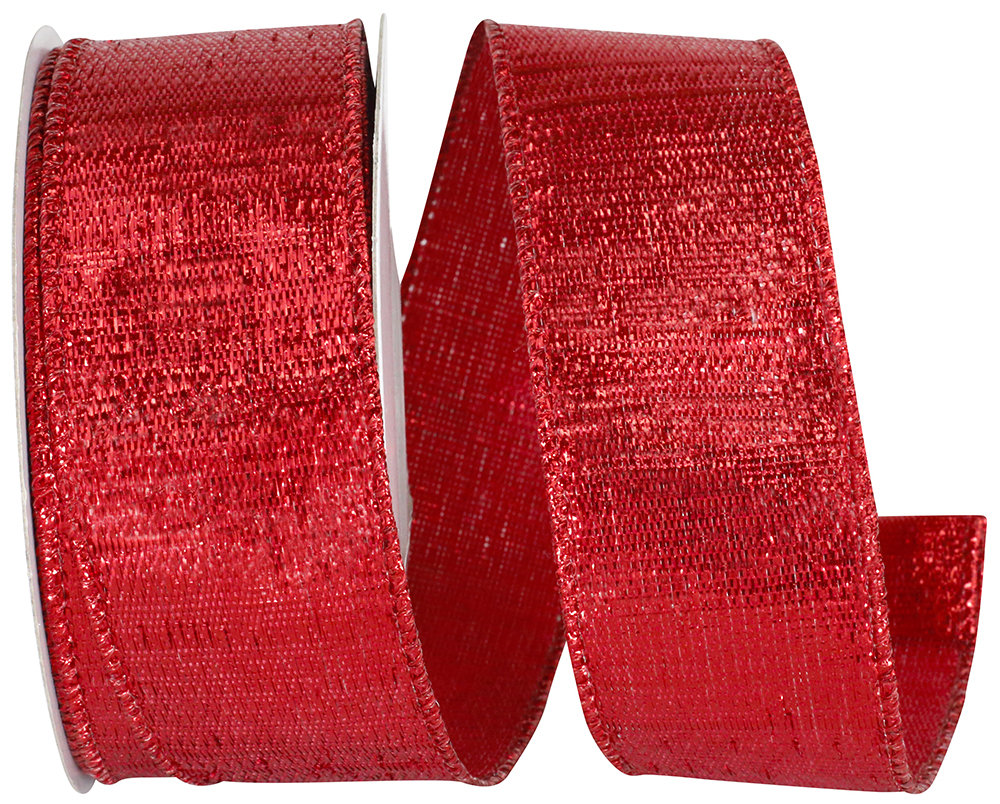The Holiday Aisle® Metallic Reflection Value Wired Edge Ribbon | Wayfair
