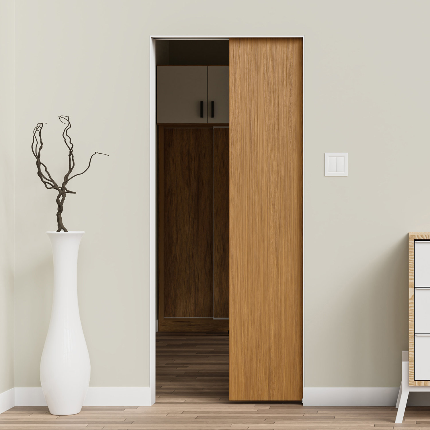 Villar Home Designs 2 Pack Sliding Soft-Close Pocket Heavy Duty Door ...