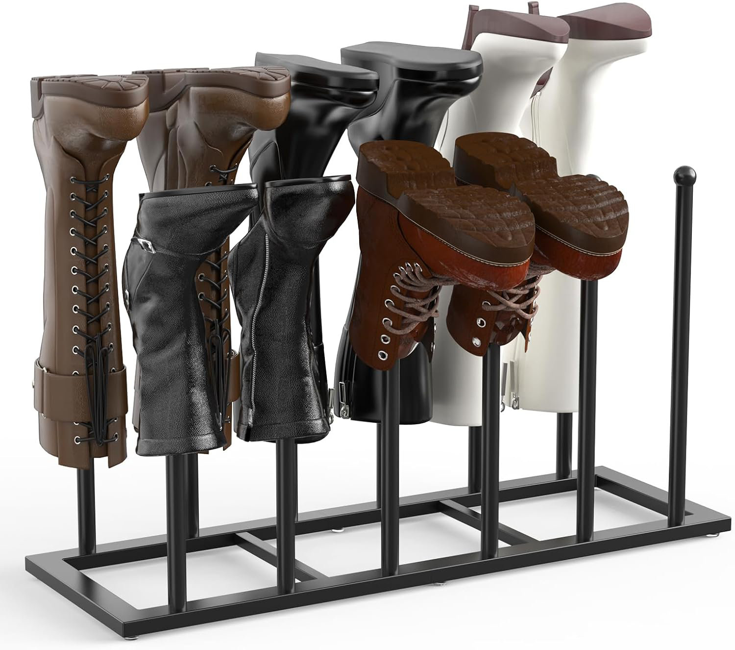 Latitude Run® 19.5 Inches Boot Rack Organizer Tall Boots, 6 Pairs ...