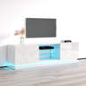 Brayden Studio® Orduna 70" Modern TV Stand with LED Lighting, High ...