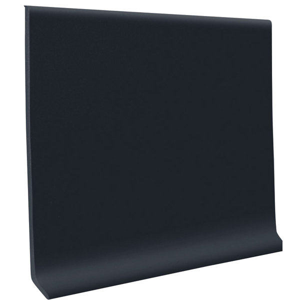 ROPPE Vinyl 48'' W x 6'' L Wall Base in Black | Wayfair