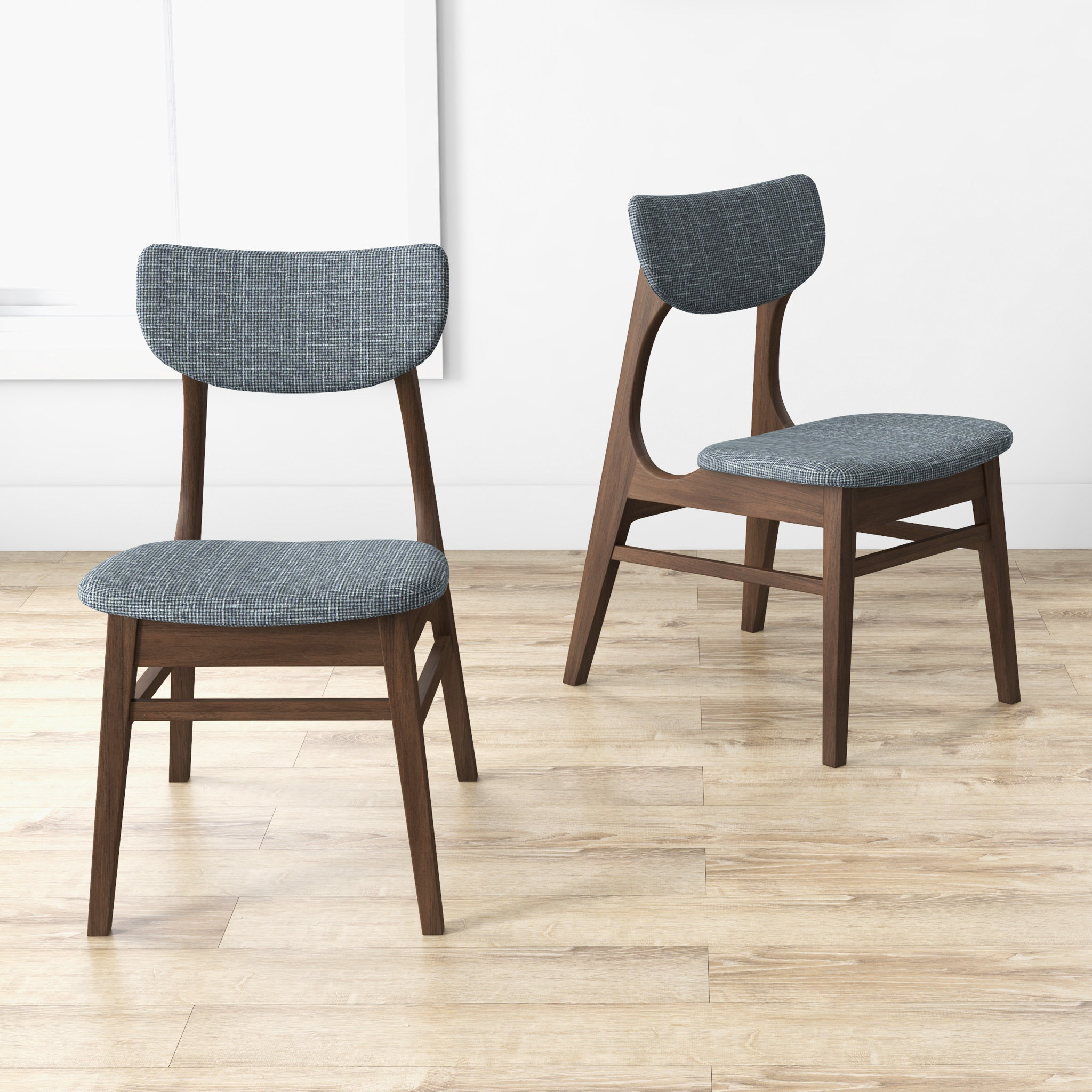 Union Rustic Aarav Upholstered Solid Wood Side Chair | Wayfair
