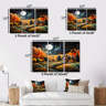 Design Art Farmhouse Farmstead Abstraction Pointillism II - Modern ...