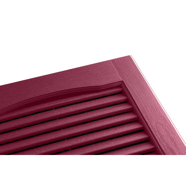 Alpha Shutters Cathedral Top Standard Open Louver Shutters Pair ...