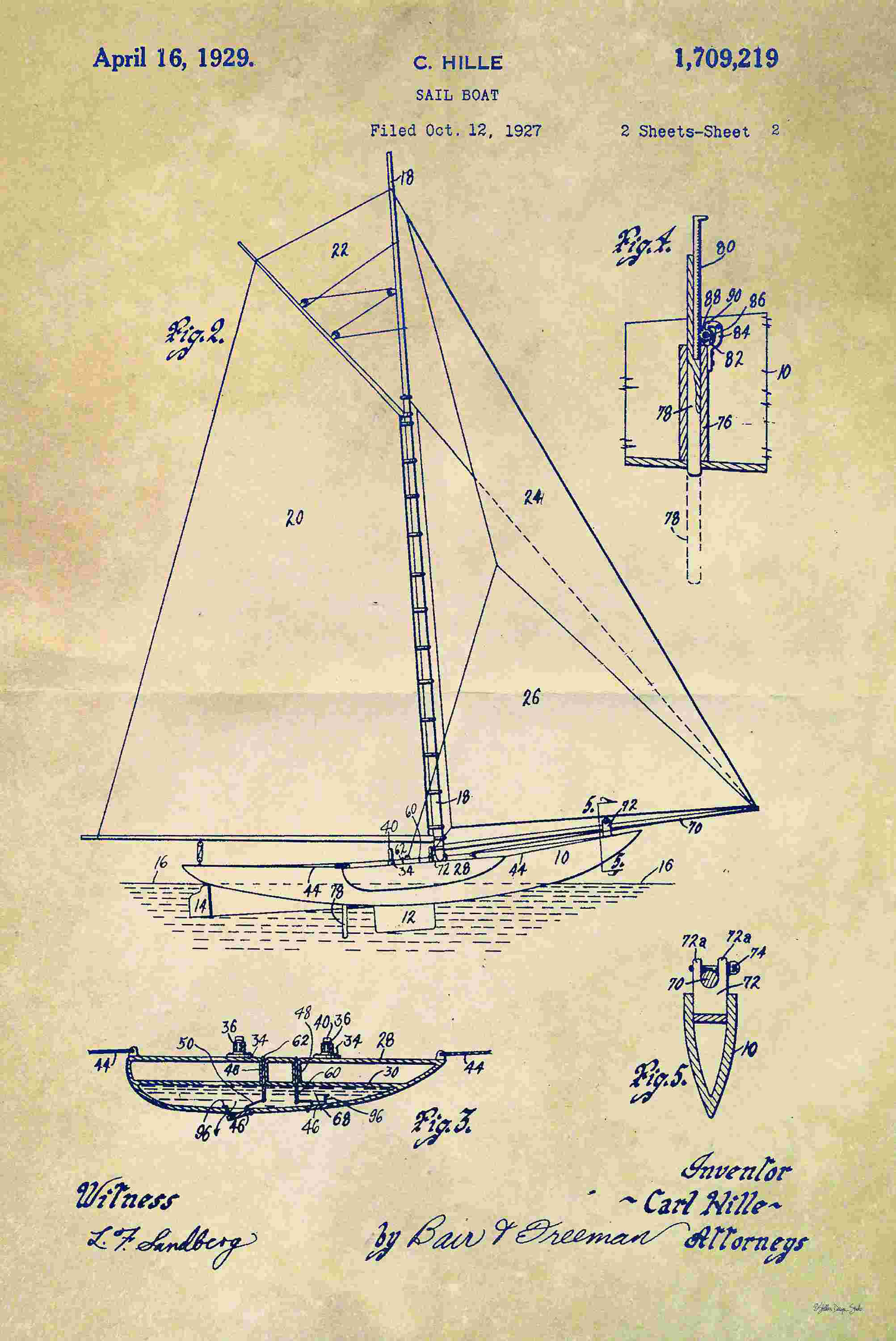 Longshore Tides Sailboat Plan I by Stellar Design Studio - Print | Wayfair