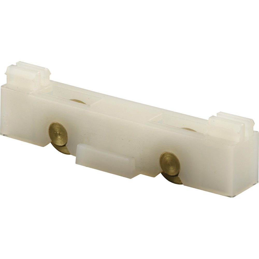 Prime-Line 3/8 in. Brass Wheels Sliding Window Tandem Roller Assembly ...