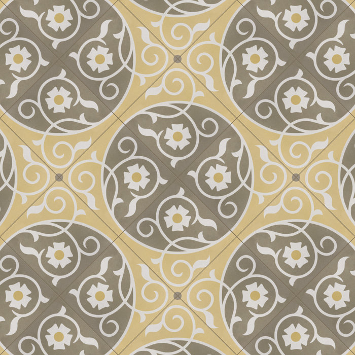 Merola Tile Caprice Series 7.88" x 7.88" Porcelain Patterned Wall ...