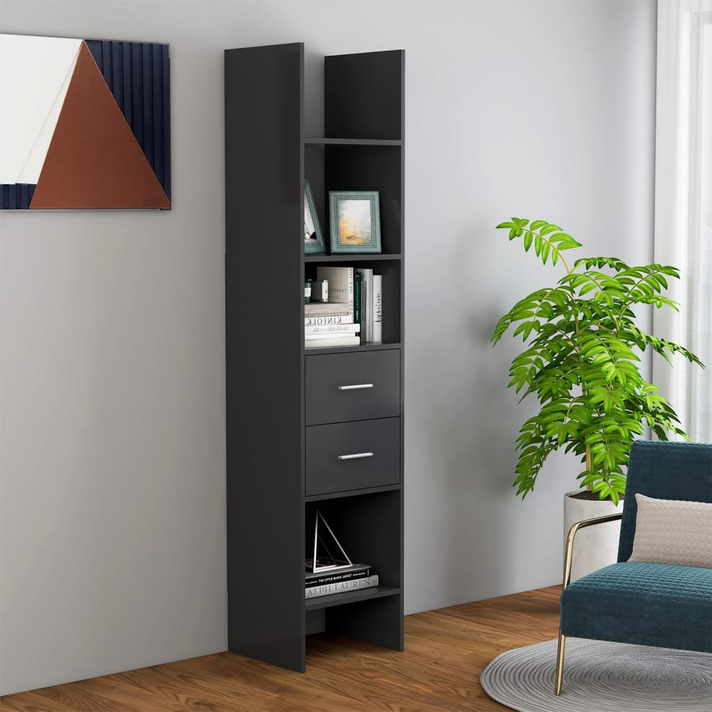 Latitude Run® Bookshelf Wall Book Rack Book Cabinet Standing Shelves ...