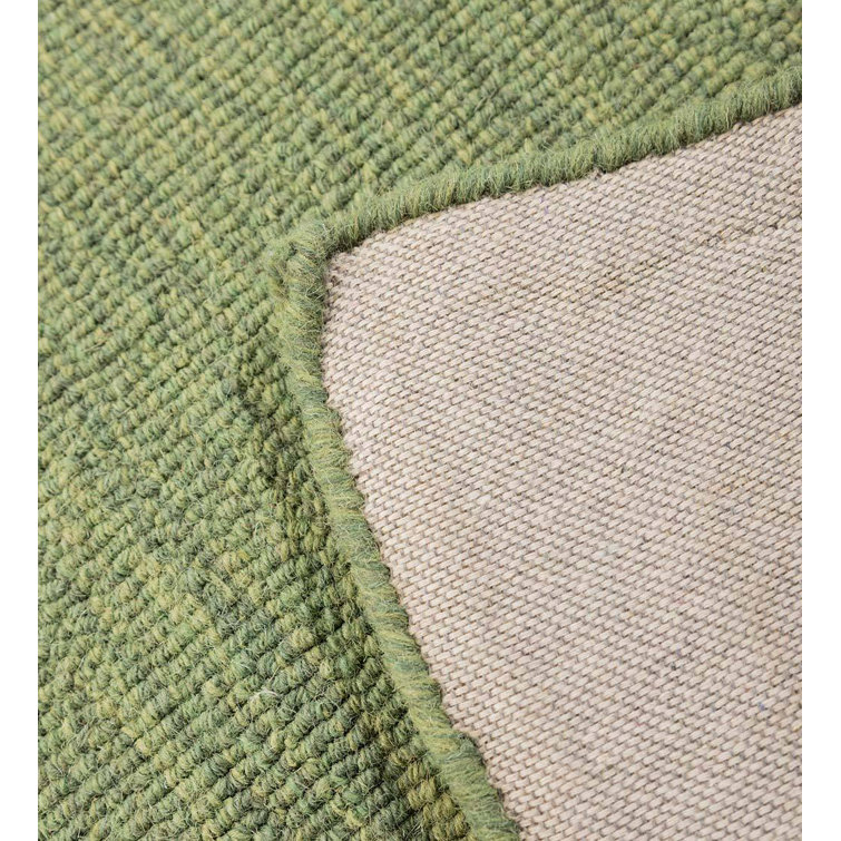 Plow & Hearth Madrid Banded Half-Round Hearth Rug, 2 ' X 4 ' Hand ...