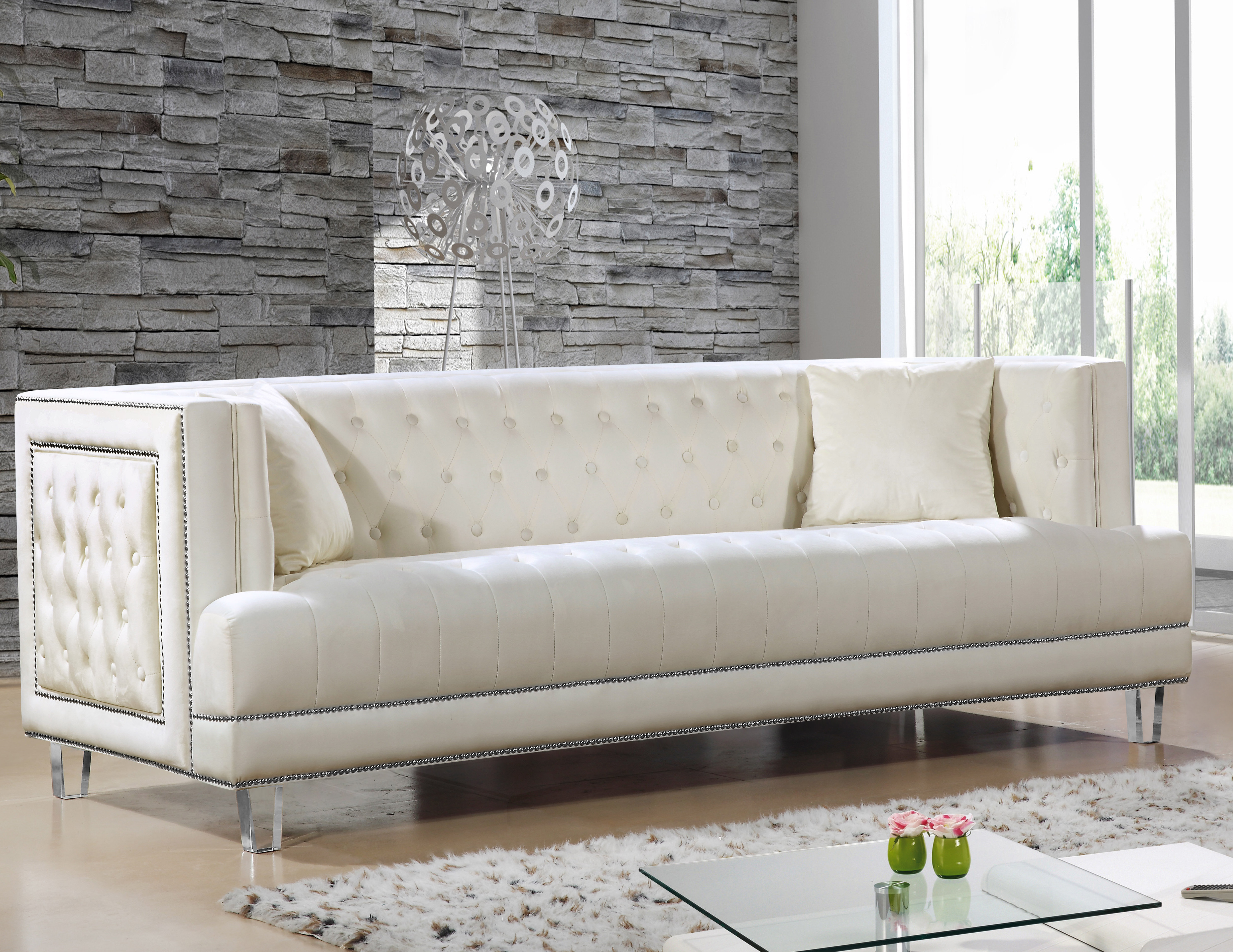 Willa Arlo Interiors Laszlo 88.5'' Velvet Sofa & Reviews | Wayfair