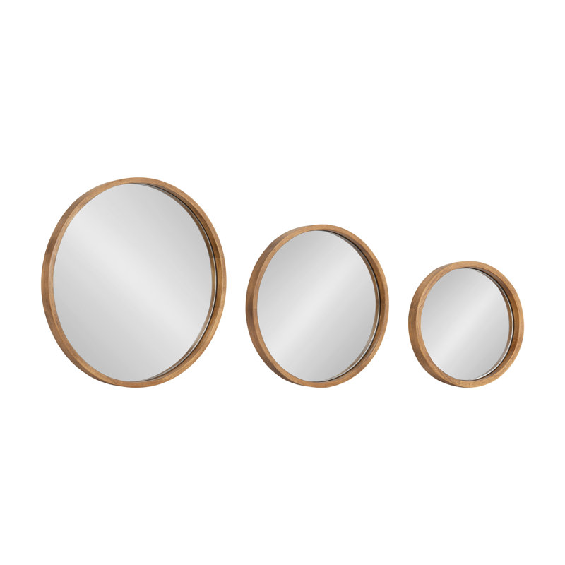 Ebern Designs Three-Piece Round Mirror Set | Wayfair