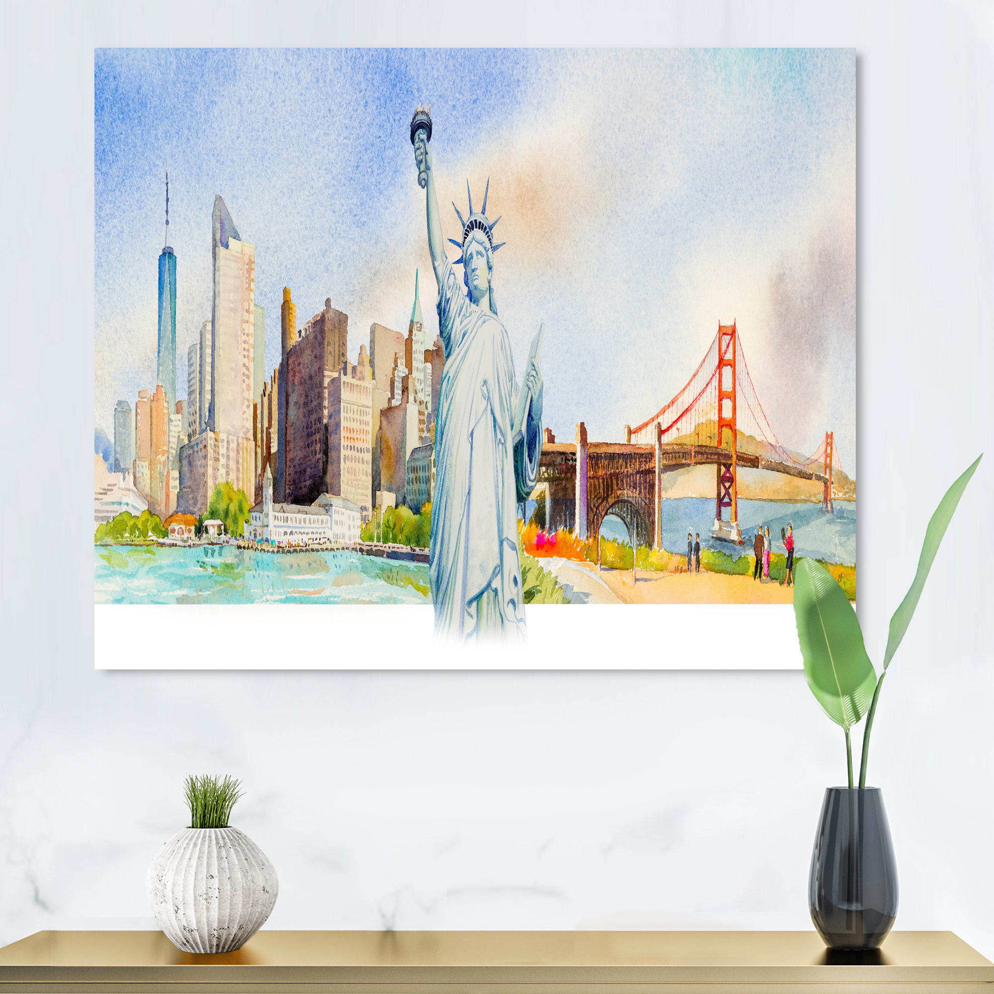 Winston Porter Famous Landmarks Of The World III - Floater Frame Print ...