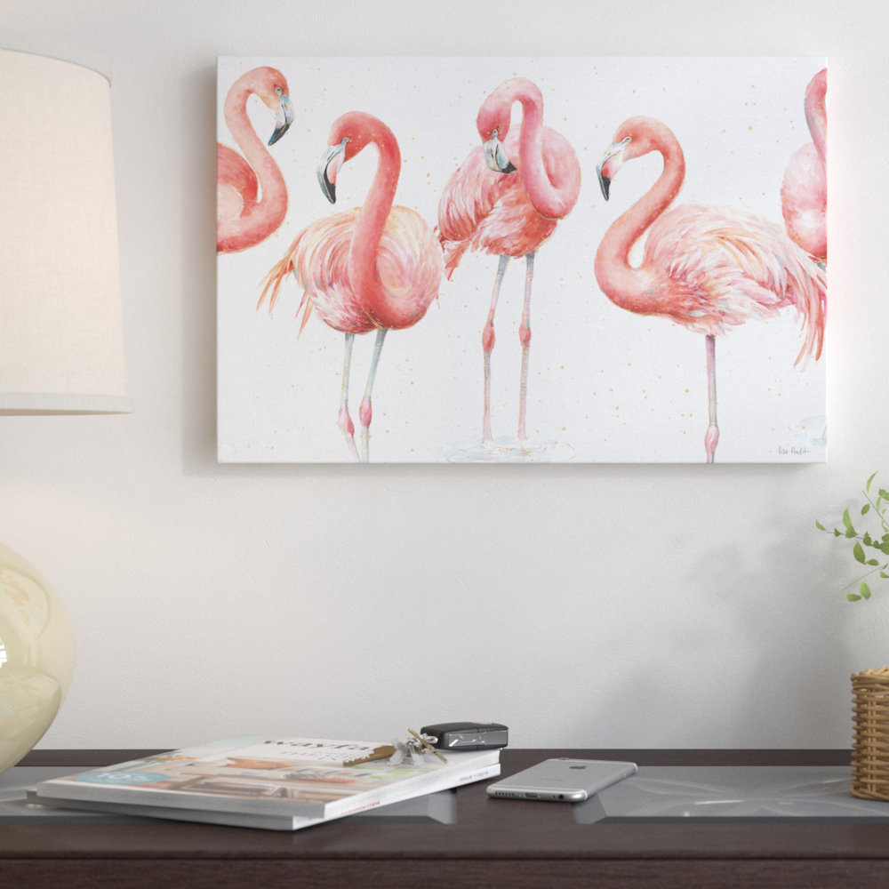 East Urban Home 'Gracefully Pink VIII' Painting Print on Canvas | Wayfair