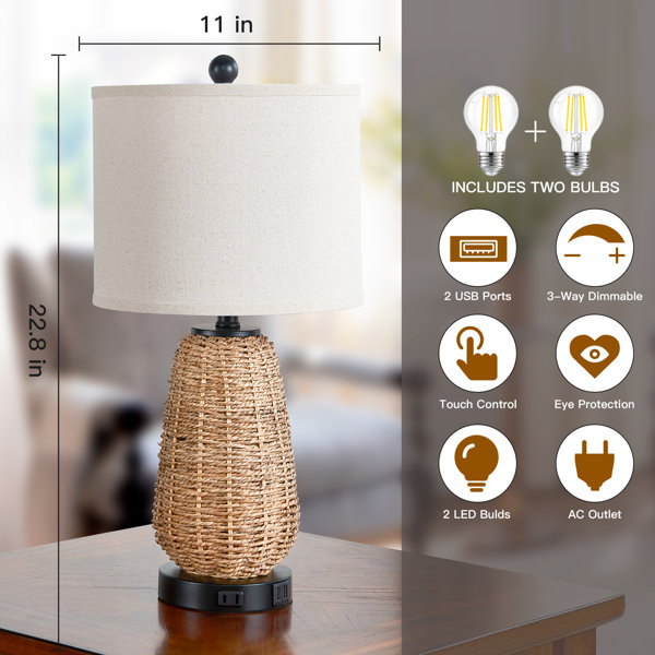 Bay Isle Home™ Alboran USB Table Lamp & Reviews | Wayfair