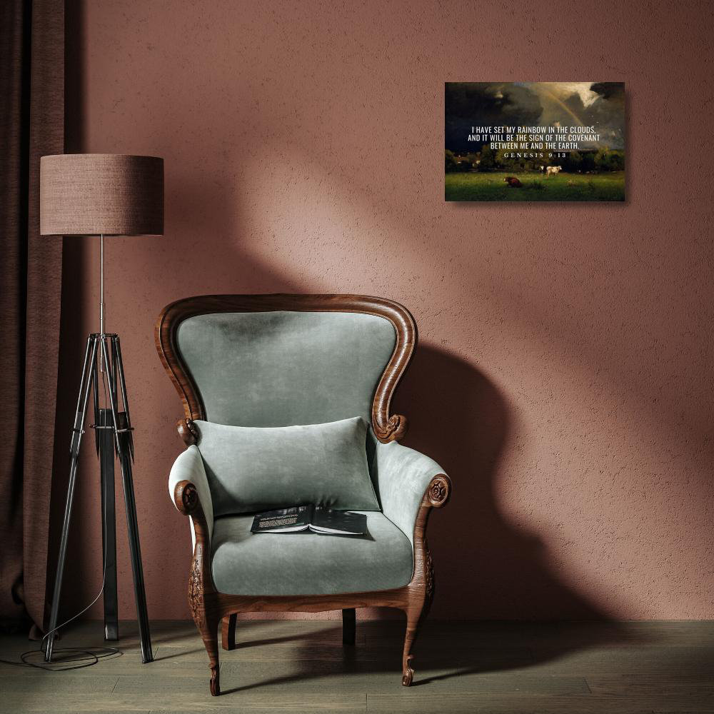 Trinx ArtsyQuotes Gallery Wrapped Canvas Art: Bible Verse Quote Genesis ...