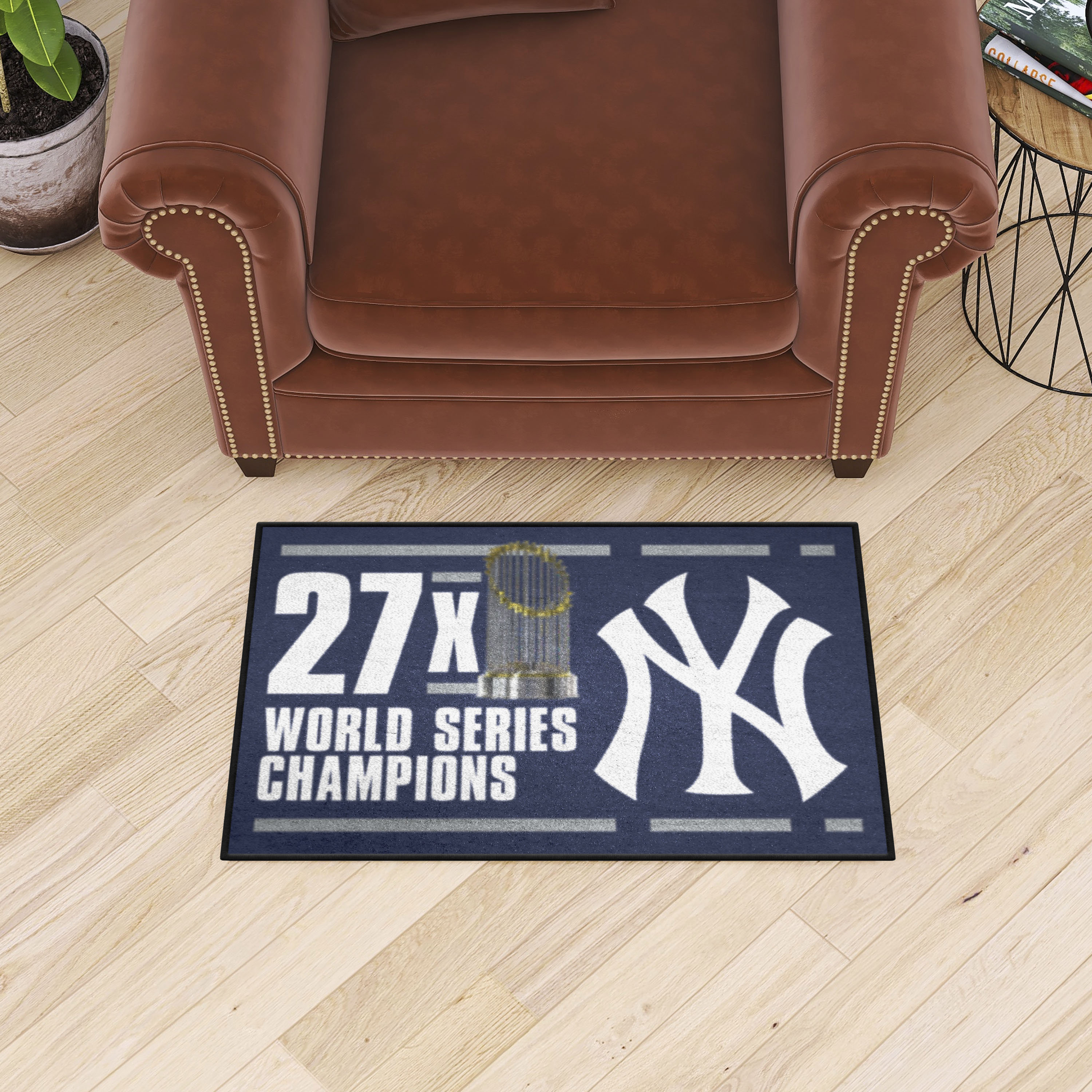 FANMATS New York Yankees Dynasty Starter Mat Accent Rug | Wayfair